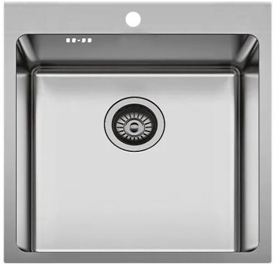 Кухонная мойка Steel Kitchen Style из нержавеющей стали, сварная высокопрочная, 51х51 см, полный комплект