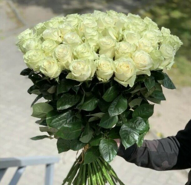 Букет Well Flowers "Эквадор", 51 цветок, высота 60 см, букет свежих цветов