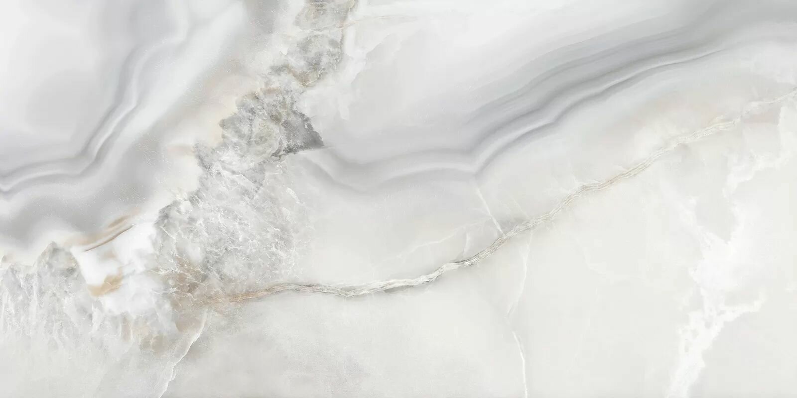 Керамогранит LCM "Agate Phoenix" 60x120 см, серый, полированный, под мрамор, ректиф, PEIV