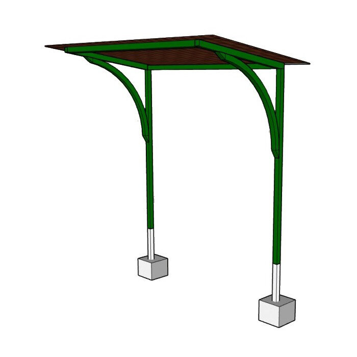 Навес для мангала "Дождик-2"