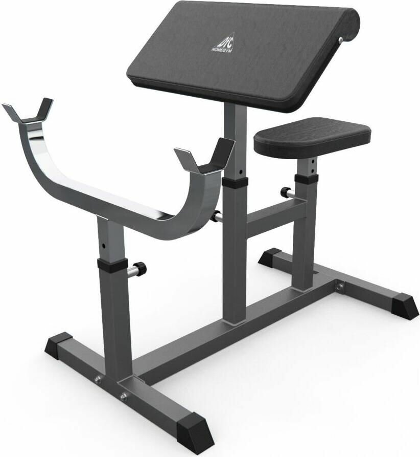 Скамья Скотта "DFC HOMEGYM" UB009G, для тренировки рук, спины, груди, ног, черный