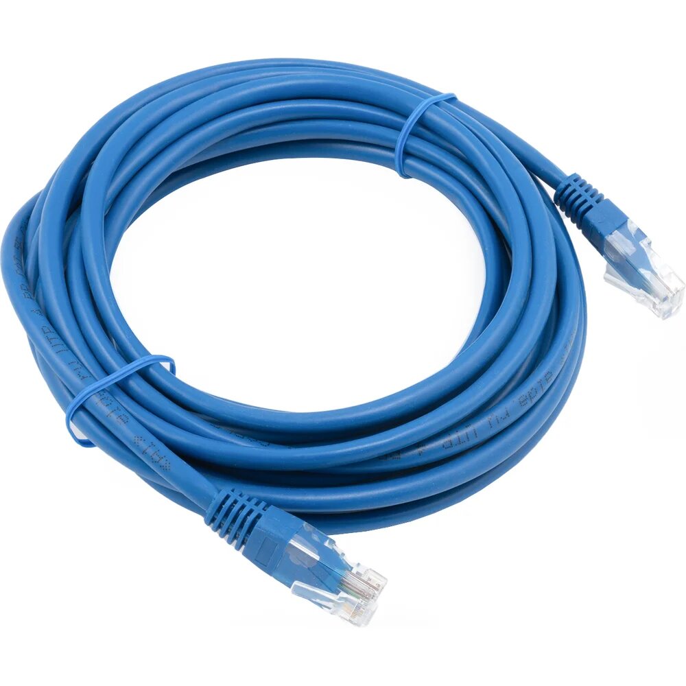Кабель патч-корд A1 5 м, U/UTP, 5e, медь, синий A1-LCU5E-C-5M-BL