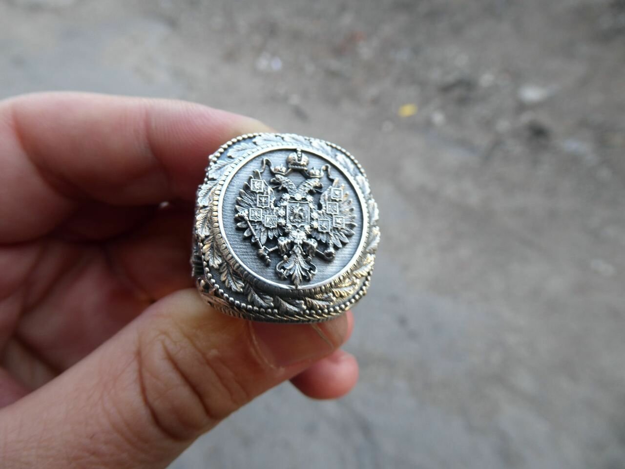 Печатка, серебро, 925 проба