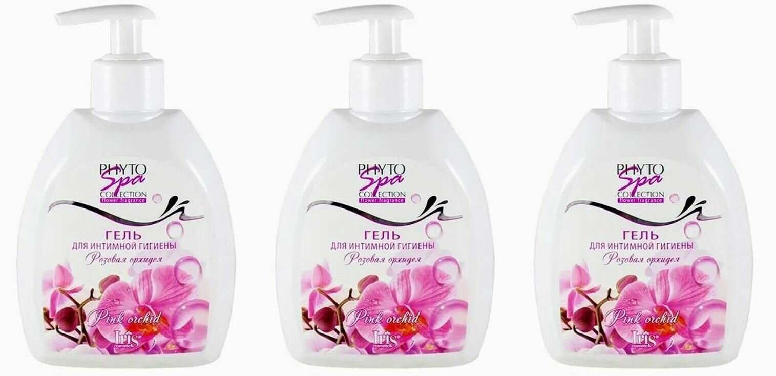 Iris cosmetic Гель для интимной гигиены Phyto Spa Fragrance Розовая орхидея, 300 мл - 3 шт