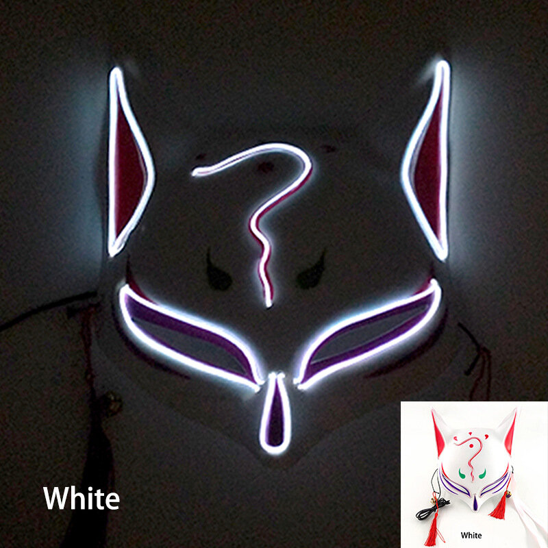 Маскарадная маска "OCS Anime Mask Ins", белый свет