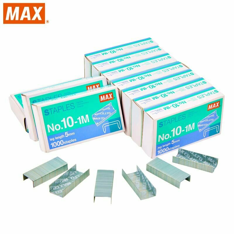 5 коробок 1000 * 5 комплектов, Япония импортирует гвоздь MAX 10 NO.10 - 0M для степлера MAX HD - 10