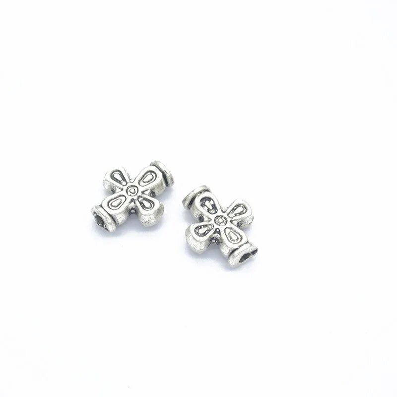 Бронзовые бусины кресты YuenZ 15 шт Ancient silver