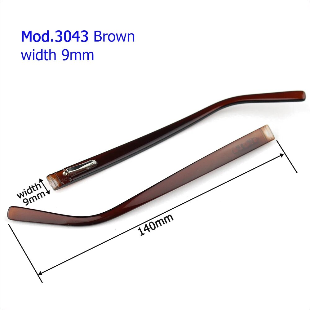 Запасные части для очков Besmic, черные, коричневые Коричневый, Mod.3043 brown