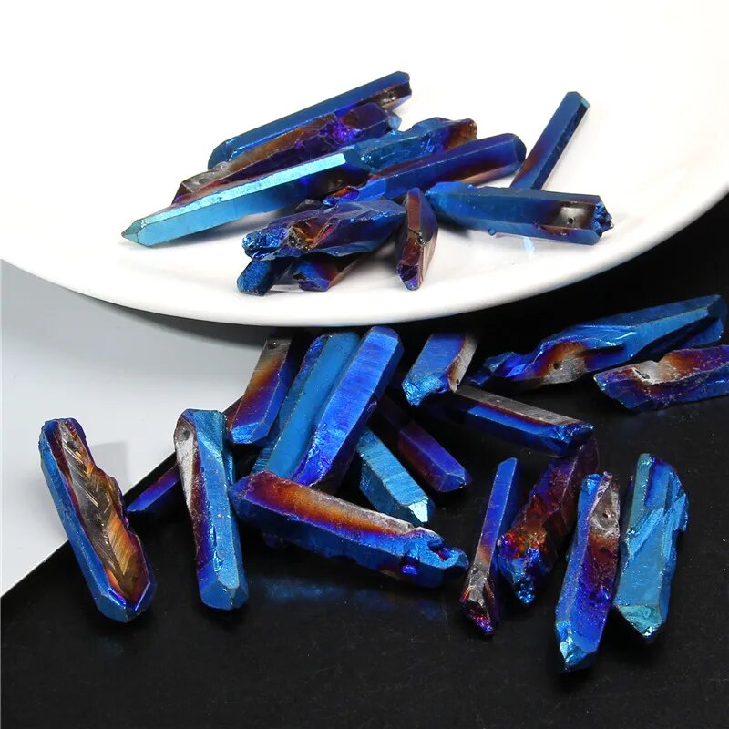 Синие кварцевые бусины-карандаши Vinswet Синий, Type 1