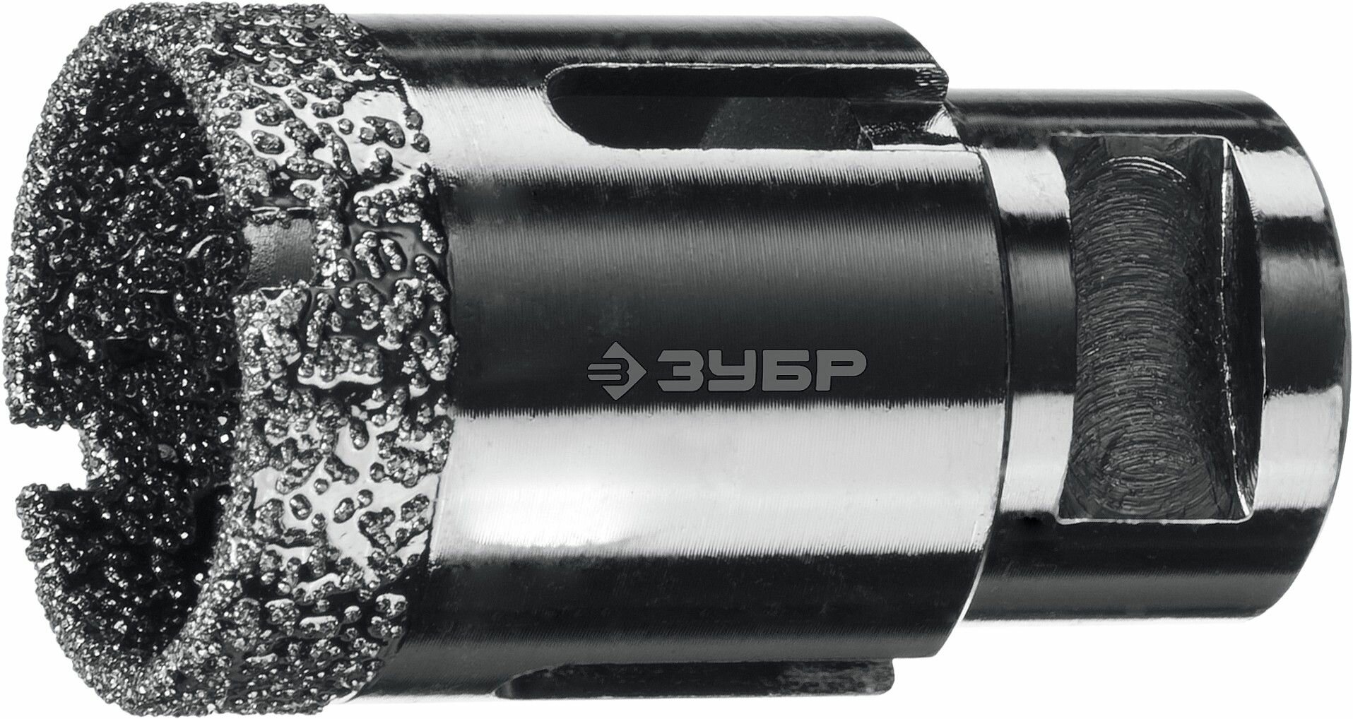 Вакуумная алмазная коронка ЗУБР АВК, d 32 мм, М14, 15 мм кромка, профессиональная 29865-32