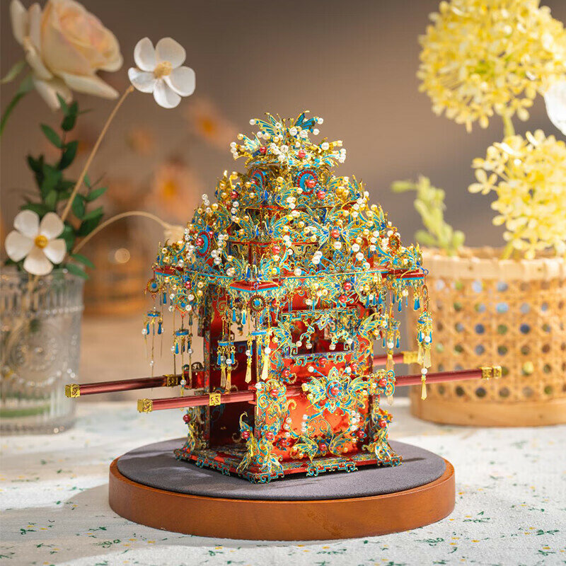 Piececool 3D Metal Puzzle： Ten Miles of Red Dress, Handmade DIY Birthday Wedding Gift for Girlfriend