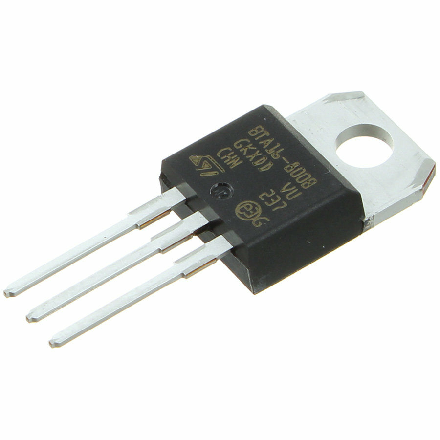 Симистор BTA16-800BRG TO-220AB STM (16А 800В 50мА 4Q)