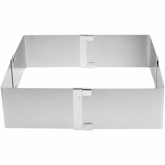 Форма для выпечки Mallony Torta 9,5-16 см, квадратная, раздвижная (108347)