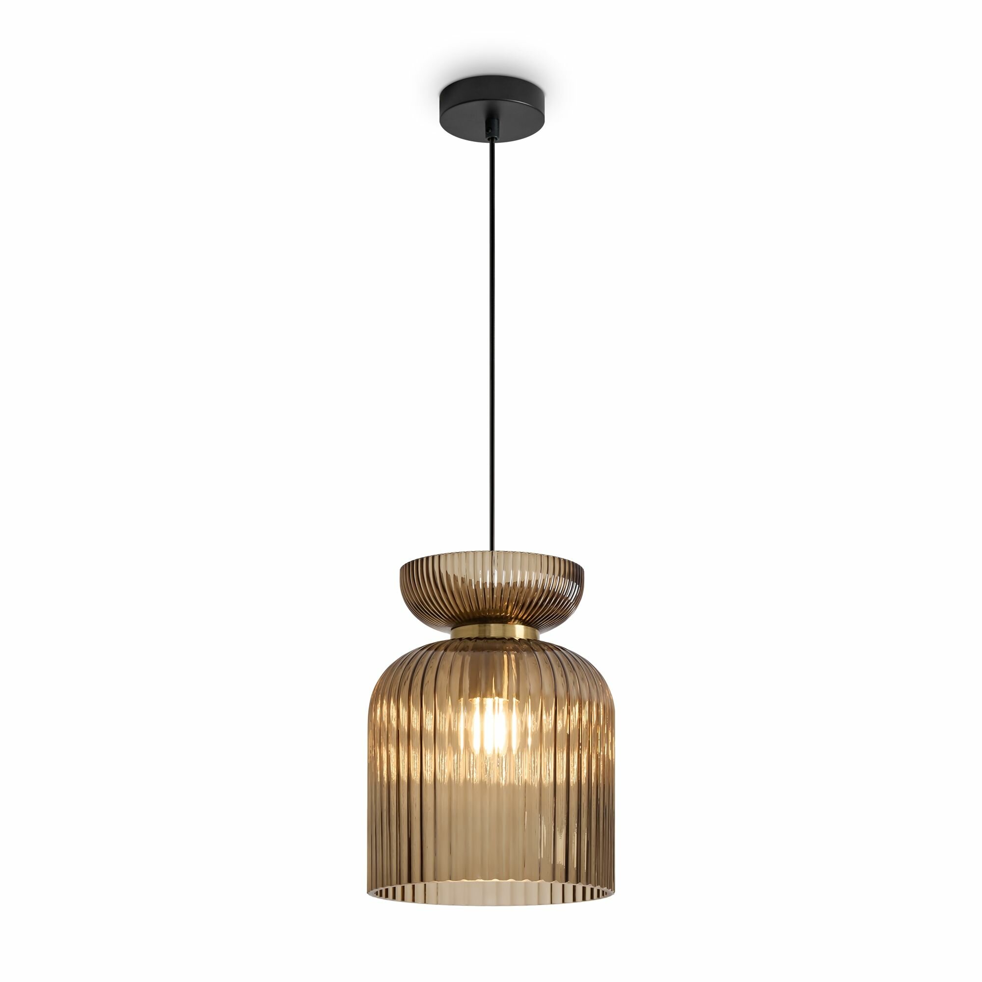 Подвесной светильник Freya Layla D200xH1780 мм E27 цвет черный, арт. FR5558PL-01BR