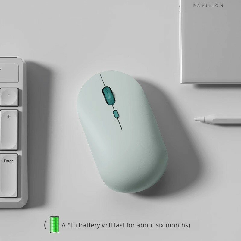 Беспроводная мышь HP/HP с двумя режимами подключения (Bluetooth), бесшумная, для ноутбуков и офиса, стильная, подходит
