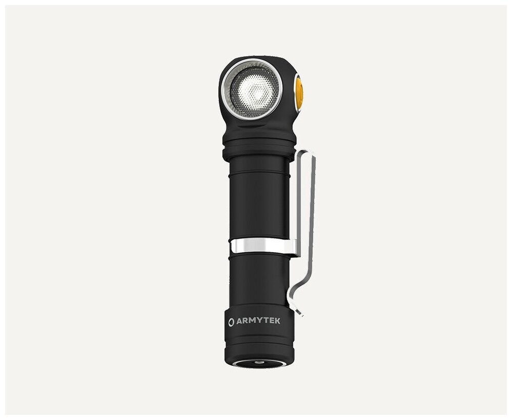Armytek Фонарь Wizard С2 Pro Max Magnet USB black, теплый свет, 840 люмен