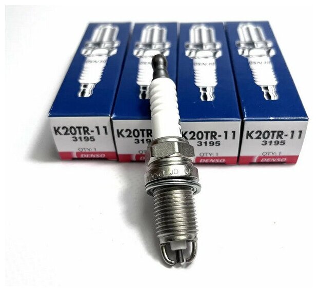 DENSO K20TR11 Свеча K20TR11 - 3195, комплект 4 шт.