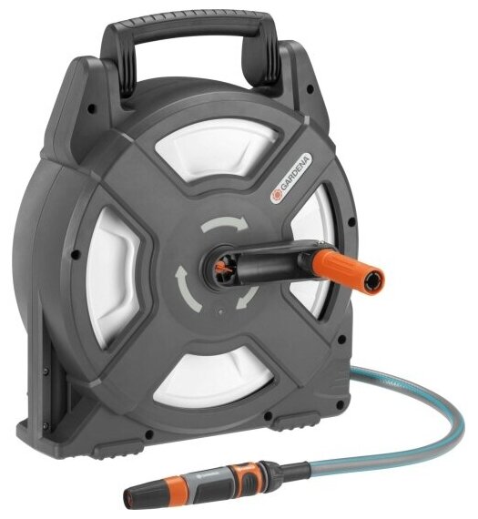 Катушка для шланга Gardena Сity gardening серый/оранжевый шланг в компл. 10м (18400-20.000.00)