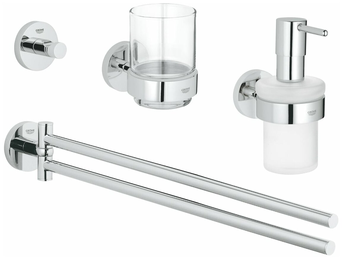 Набор аксессуаров 4 в 1 GROHE Essentials 40846001 хром