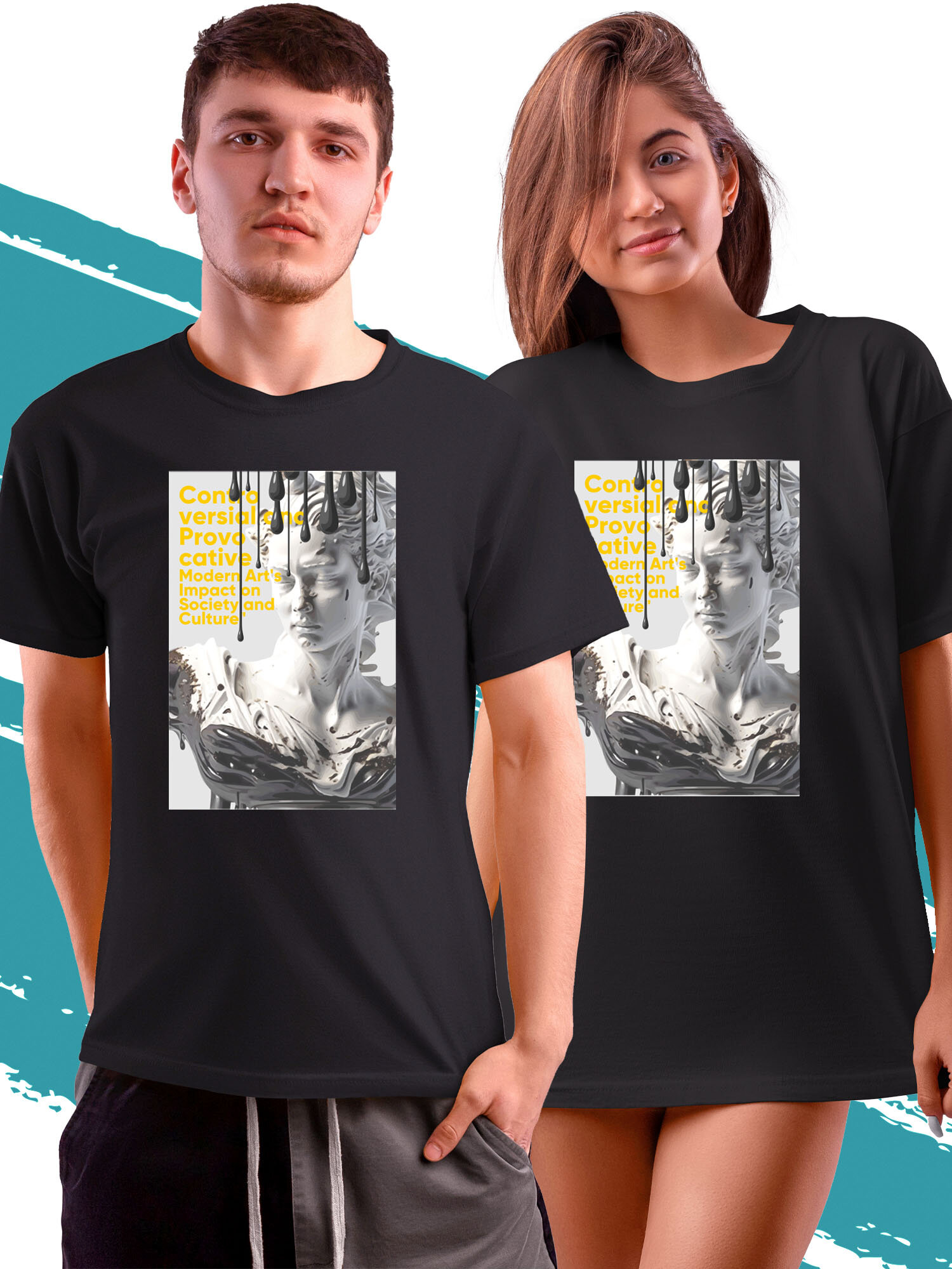 Футболка искусство с рисунком