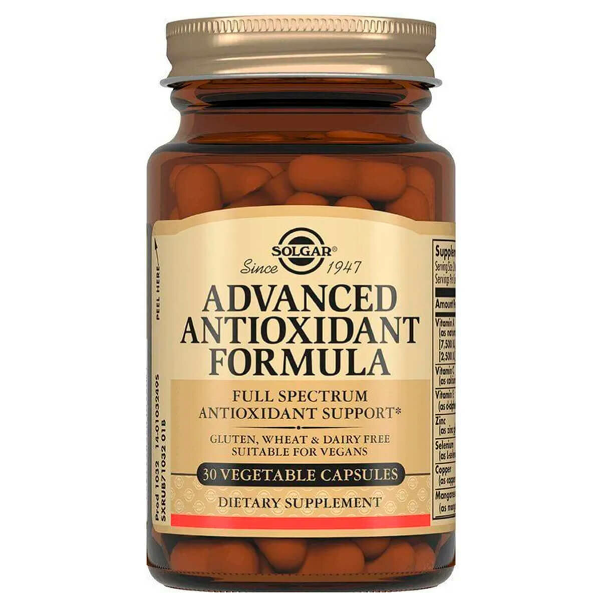 Антиоксидантная формула, 30 капсул, Solgar