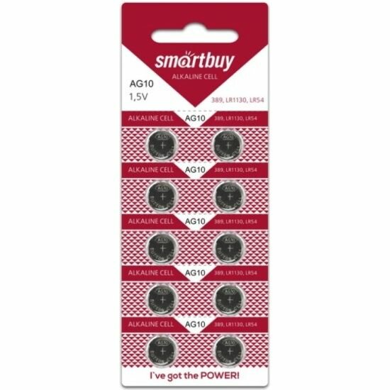 Элемент питания Smartbuy AG10 BL10