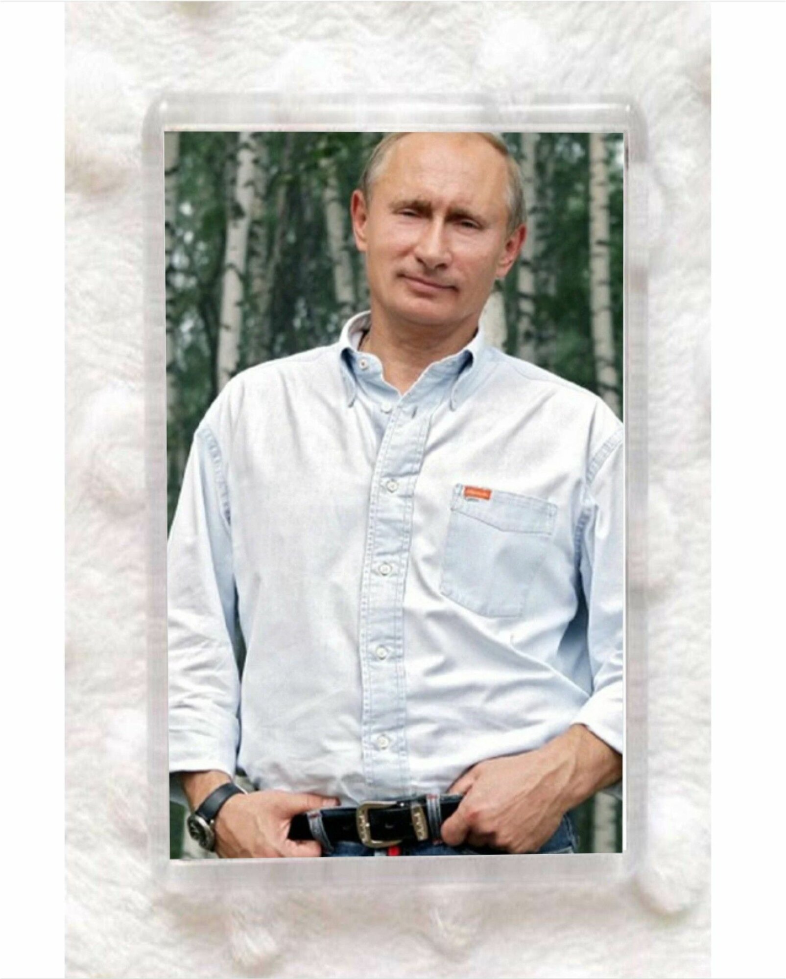 Магнит акриловый с принтом "Путин"