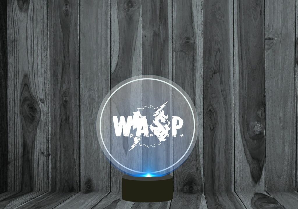 3D светильник, ночник W.A.S.P, В. А. С. П №2