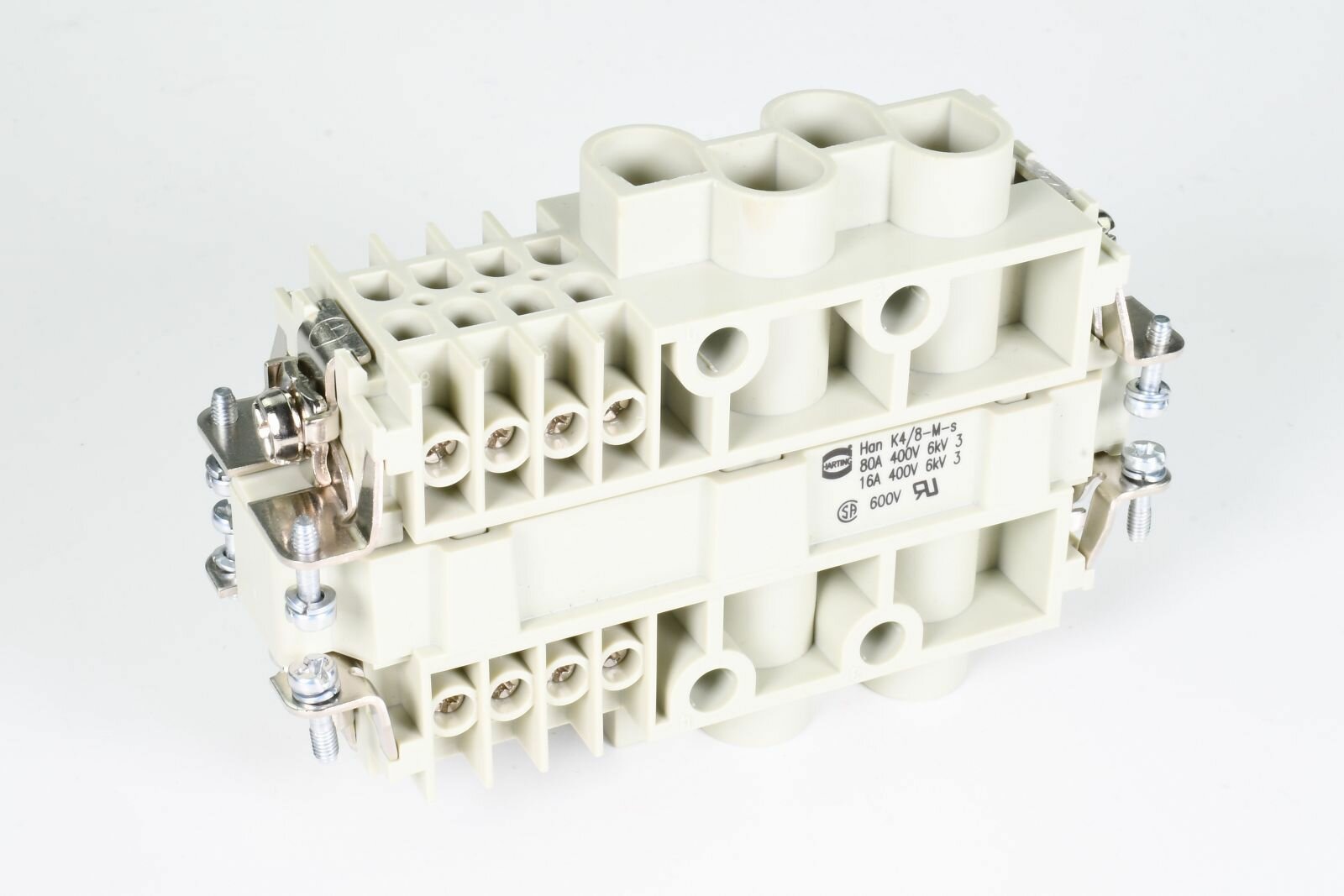 Сверхмощные разъемы питания HARTING Han K4 / 8-M -s