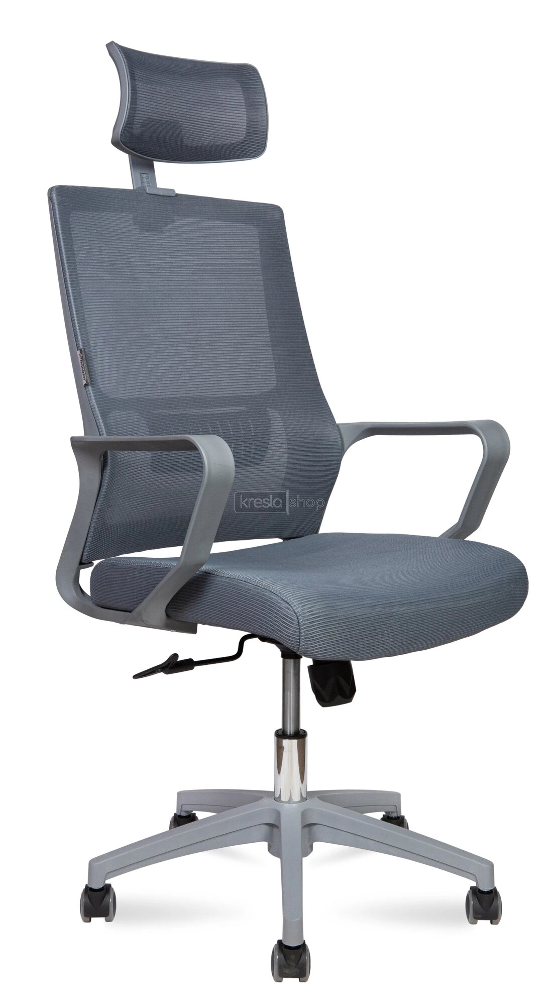 Кресло для персонала Norden Max 818AG серая сетка, серая ткань