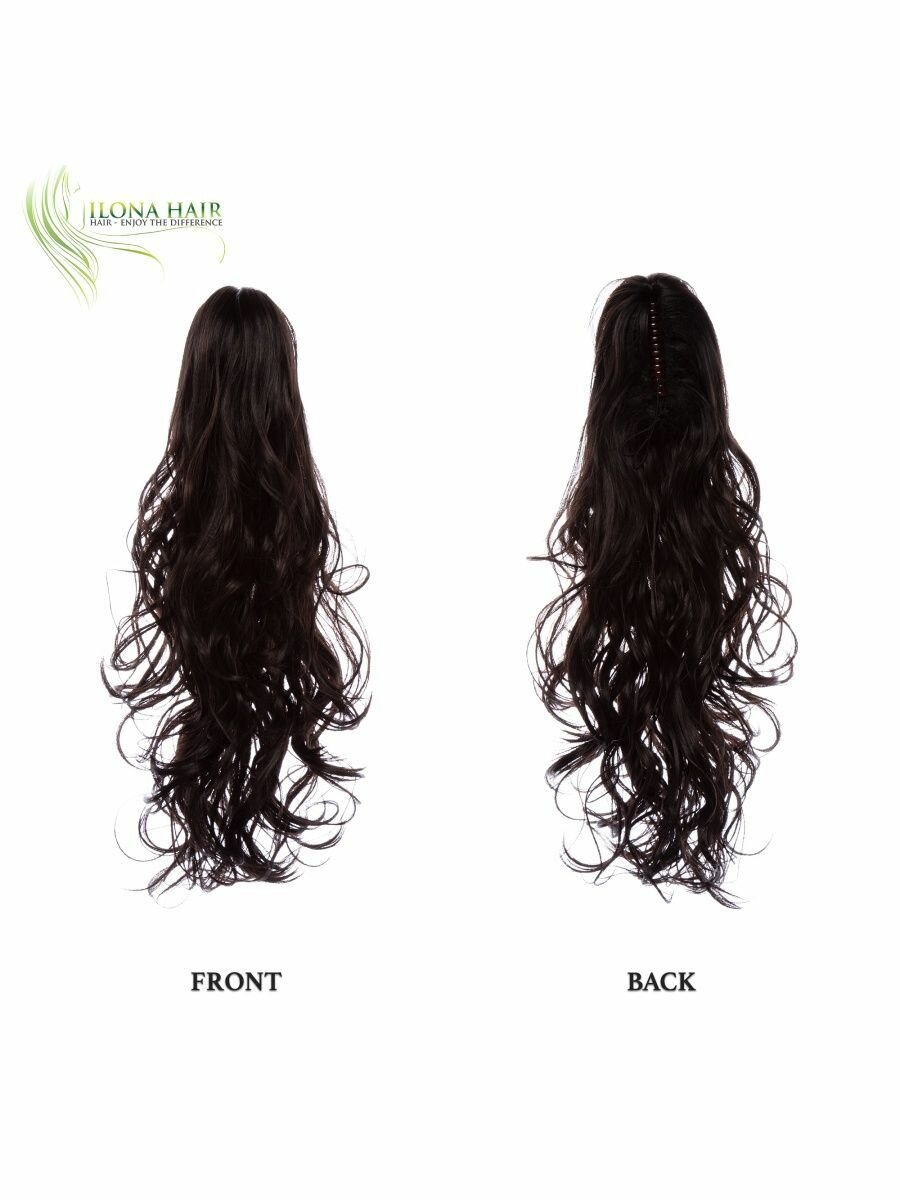 ILONA HAIR Шиньон хвост кудрявый из термоволос 50 см.
