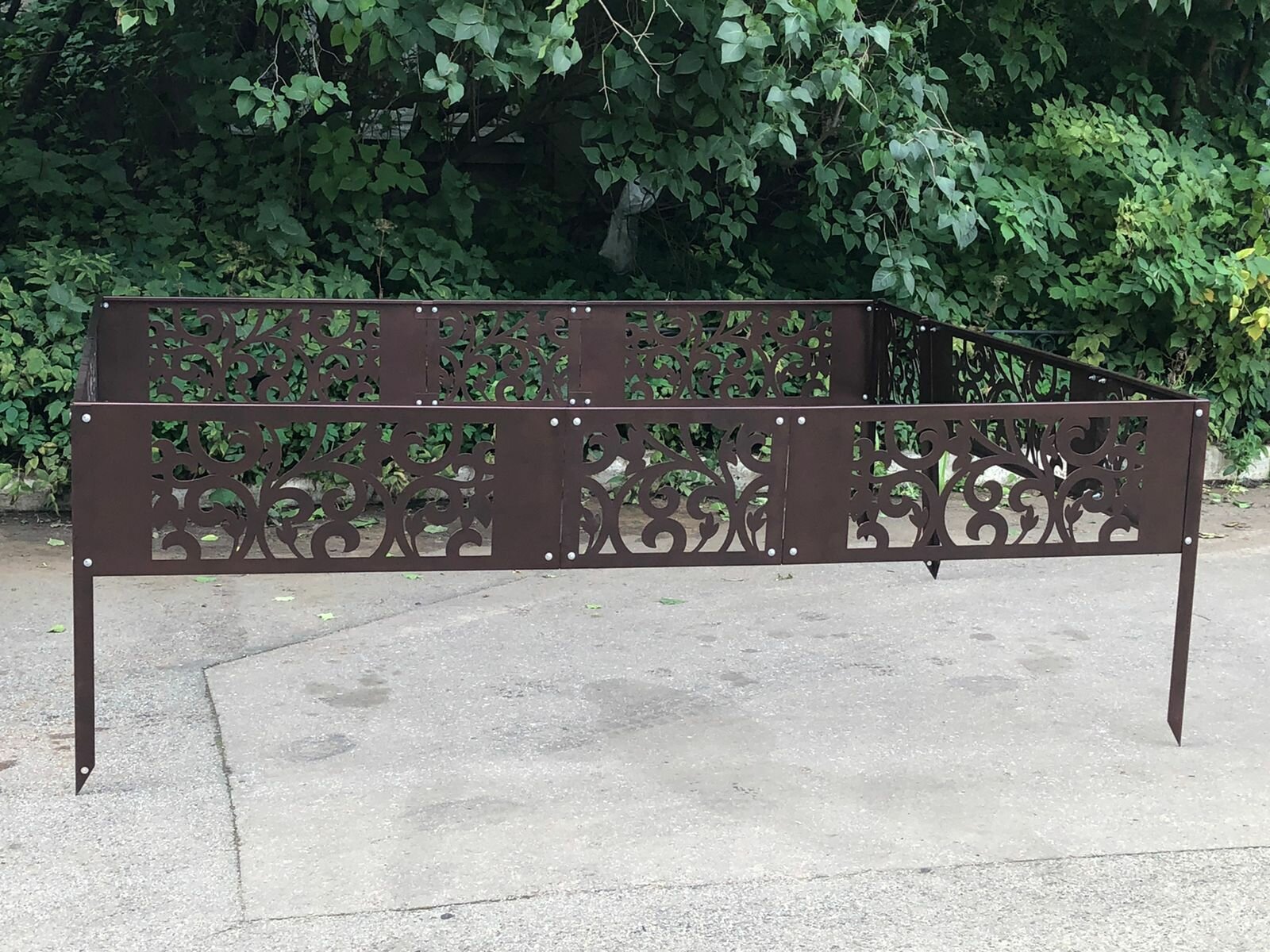 Ограда 2х2, 5 м. на кладбище (могилу) ритуальная, антик медь арт АрсеналЪ Memory Оградка250 250×200×83 мм металл