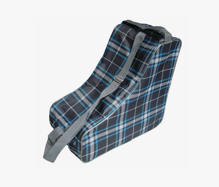 Сумка для коньков "Клетка" (черная) SM236