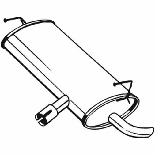 Глушитель выхлопных газов конечный, BOSAL 145-203 (1 шт.)