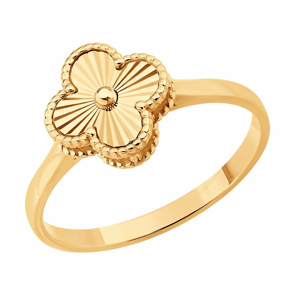 Кольцо, красное золото, 585 проба