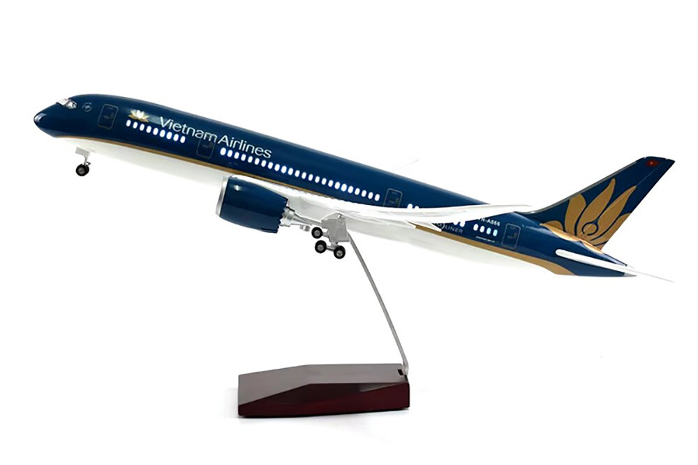 Boeing 787 dreamliner vietnam airlines / боинг дримлайнер вьетнамские авиалинии (с подсветкой салона/длина 46 см)