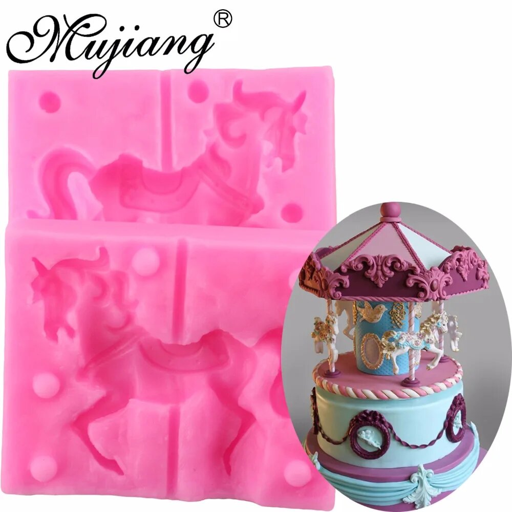 Формы для мыла и свечей Му Jiang, розовый, силиконовые, XL269