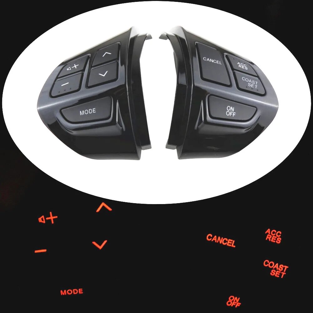 Кнопка управления звуком на руль, левая и правая кнопка управления громкостью для M-ITSUBISHI LANCER OUTLANDER ASX 2007 2008 2009 2010 2011 Black