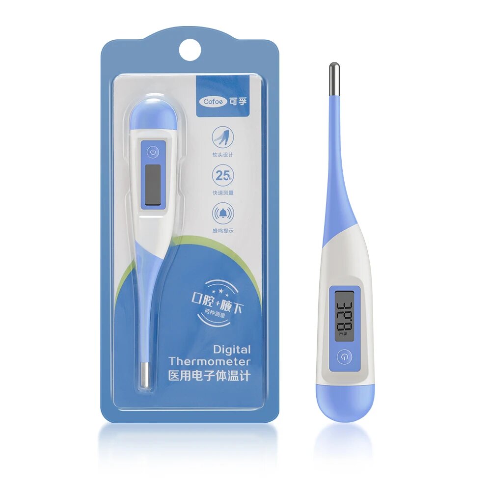 Медицинский электронный термометр Cofoe, домашний стол для измерения температуры для младенцев и детей младшего возраста, точный термометр для детей и взрослых