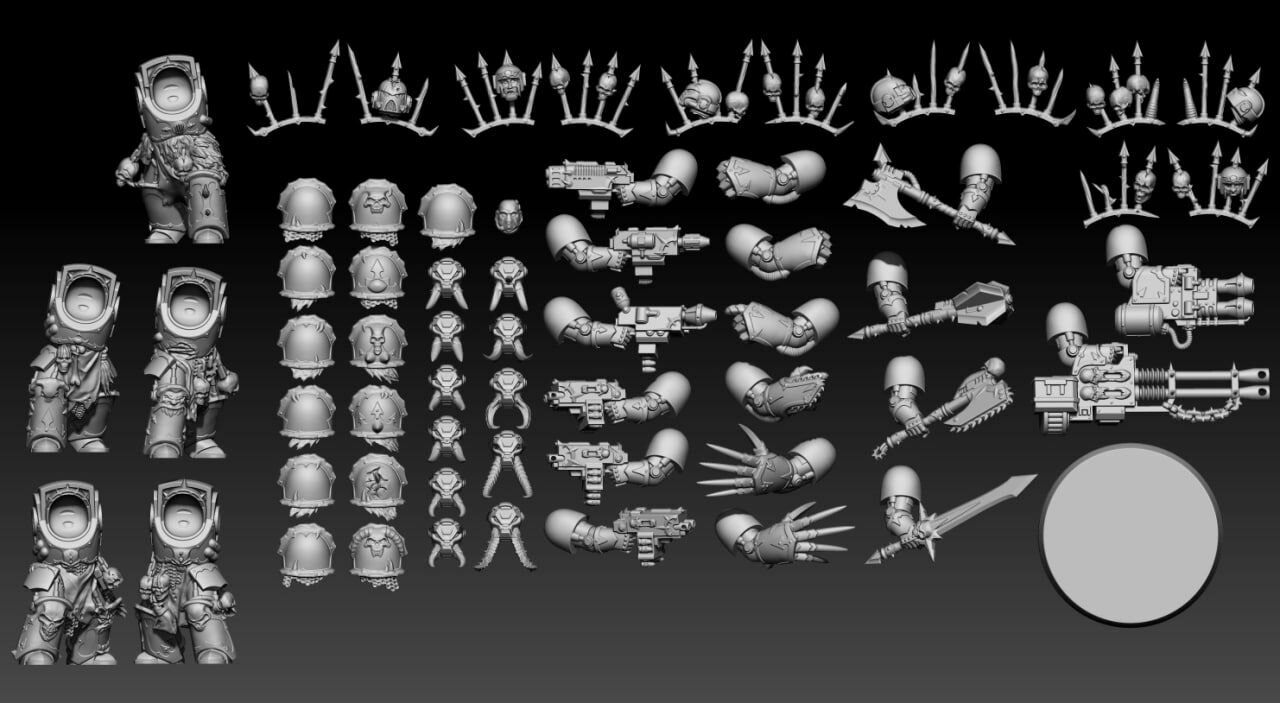 Warhammer 40000 Миниатюра Chaos Terminators