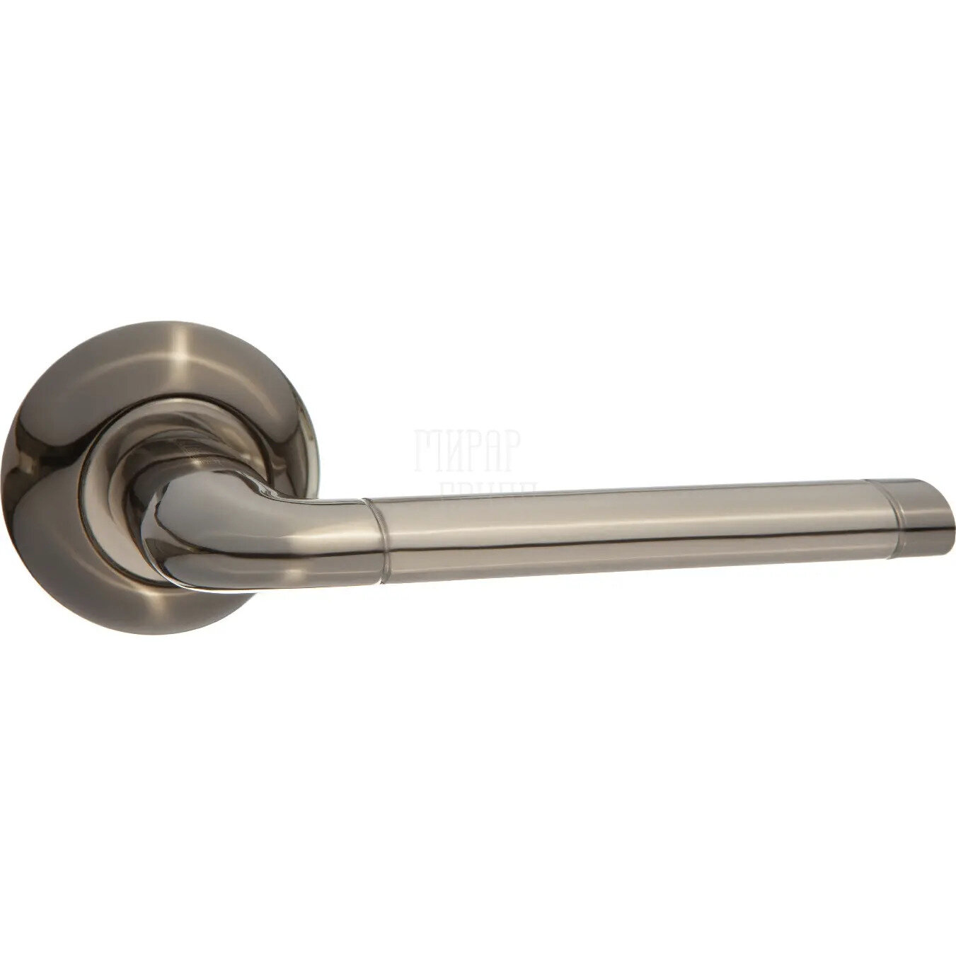 Дверные ручки Puerto (Пуэрто) INAL 503-08 на круглой розетке черный никель + никель