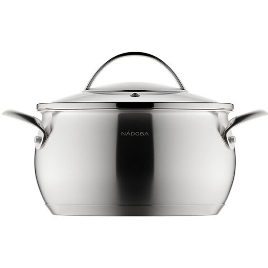 Кастрюля Nadoba LINDA со стеклянной крышкой, 18 см/2,1 л (796013)