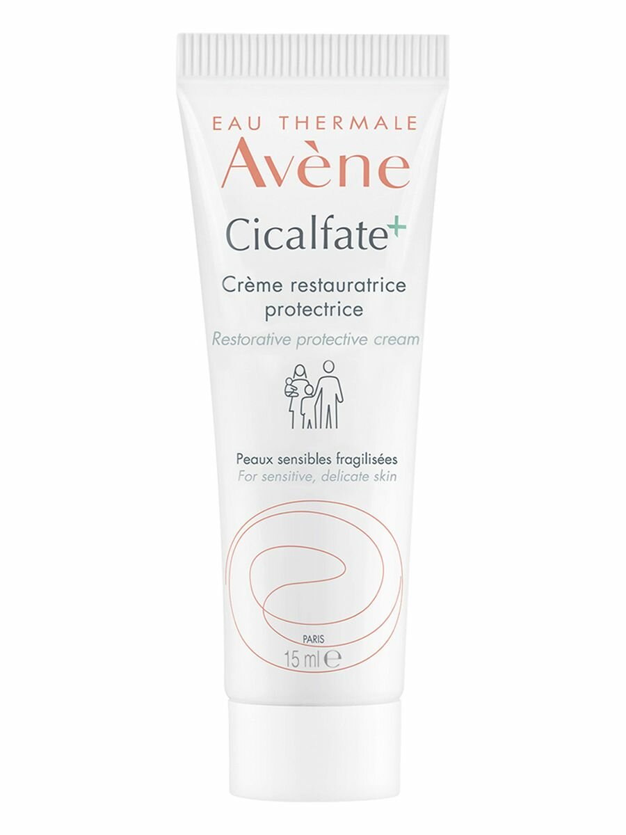 Крем AVENE Cicalfate+, восстанавливающий, защитный, для тела, 15мл