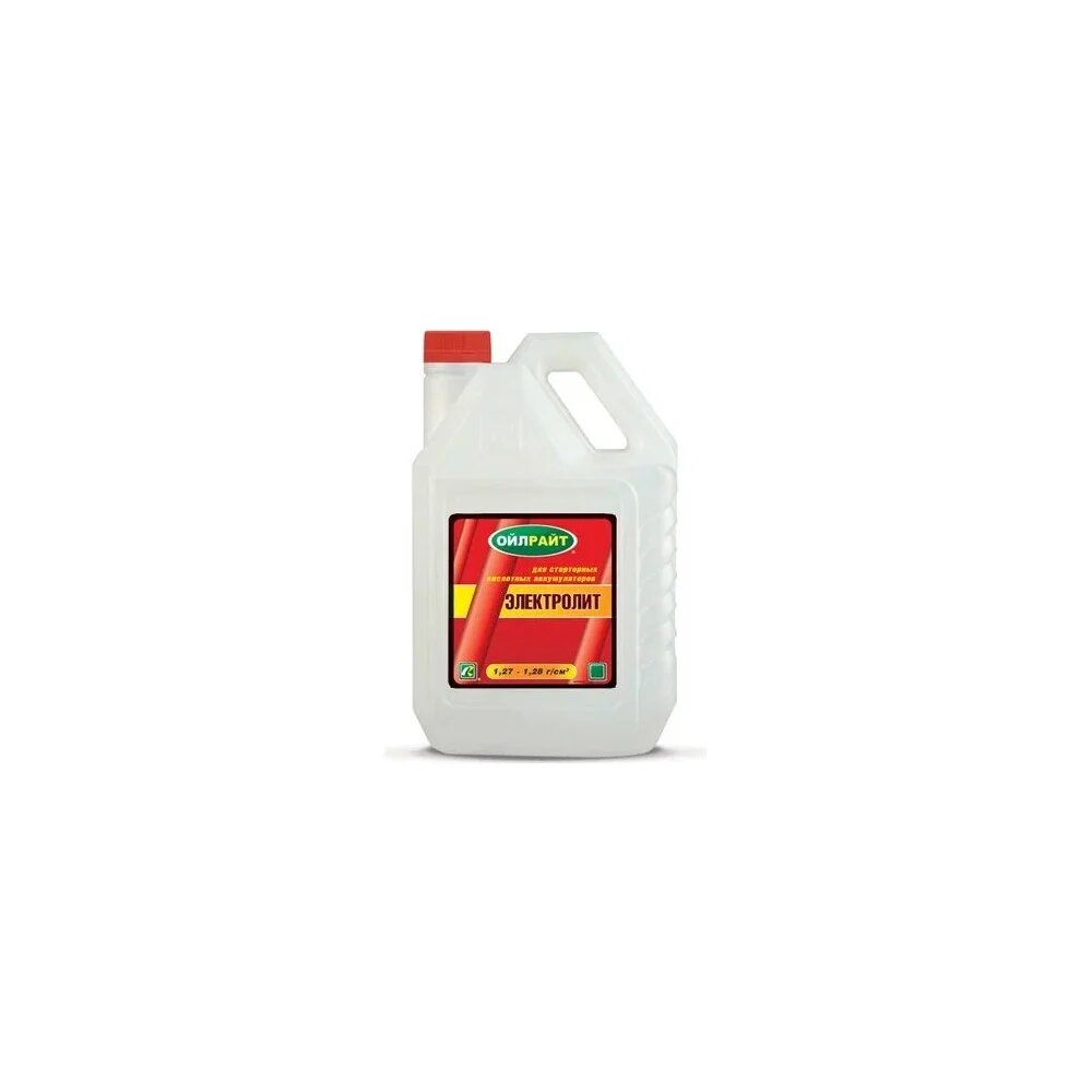 Электролит OILRIGHT 10 л 5506, кислотный электролит для стартерных аккумуляторов, в канистре, надёжной работы стартера