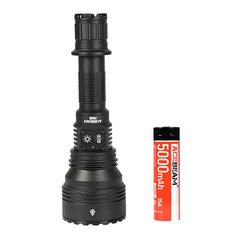 ACEBEAM W35 LC DEL Zoom LEP фонарик 800 люмен ультра 2600 метров с аккумулятором 21700 тактический фонарик