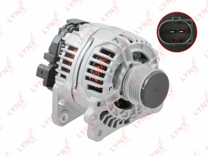 LYNXauto Генератор (110 A, 6PK, с муфтой свободного хода) AUDI A3 (8P1,8PA) 1.9 TDI 03-12/ A3 (8P1,8PA) 2.0 TDI 03-12, SKODA Octavia II 1.6 TDI 04-13/ Octavia II 1.9 TDI 04-13/ Octavia II 2.0 TDI