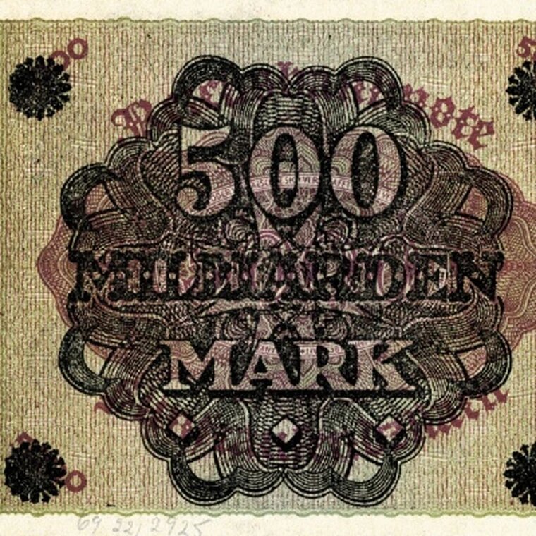 Рейхсбанкнота 500 миллиардов марок 1923 Берлин, сувенирная копия, банкноты и купюры редкие коллекционные