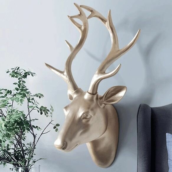 Декоративная фигура на стену "Голова оленя"