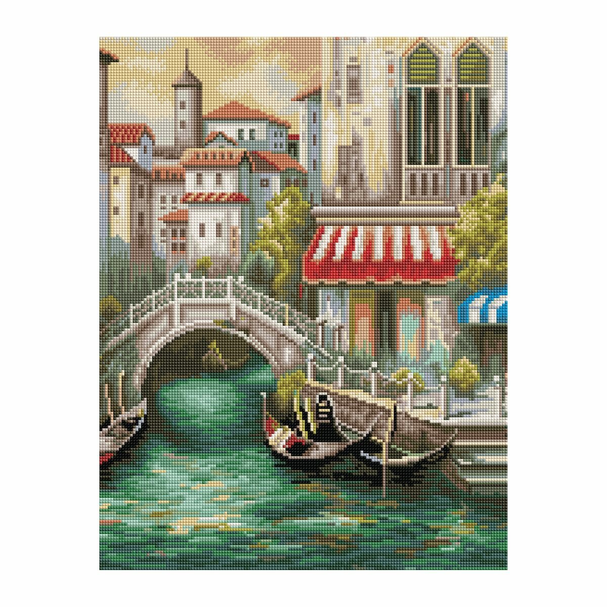 Алмазная мозаика Три Совы "Венецианский канал", 40x50см, холст на подрамнике, картонная коробка (АМП4050_47615), 20 уп.