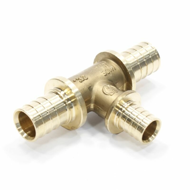 Тройник 25-20-25, General Fittings 3400, 13, надв. гильза-надв. гильза, латунь